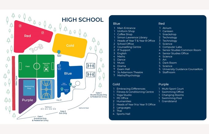 Campus Map | St Andrews International School Bangkok | NAE