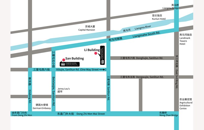 Map And Directions | British School of Beijing Sanlitun | Nord Anglia