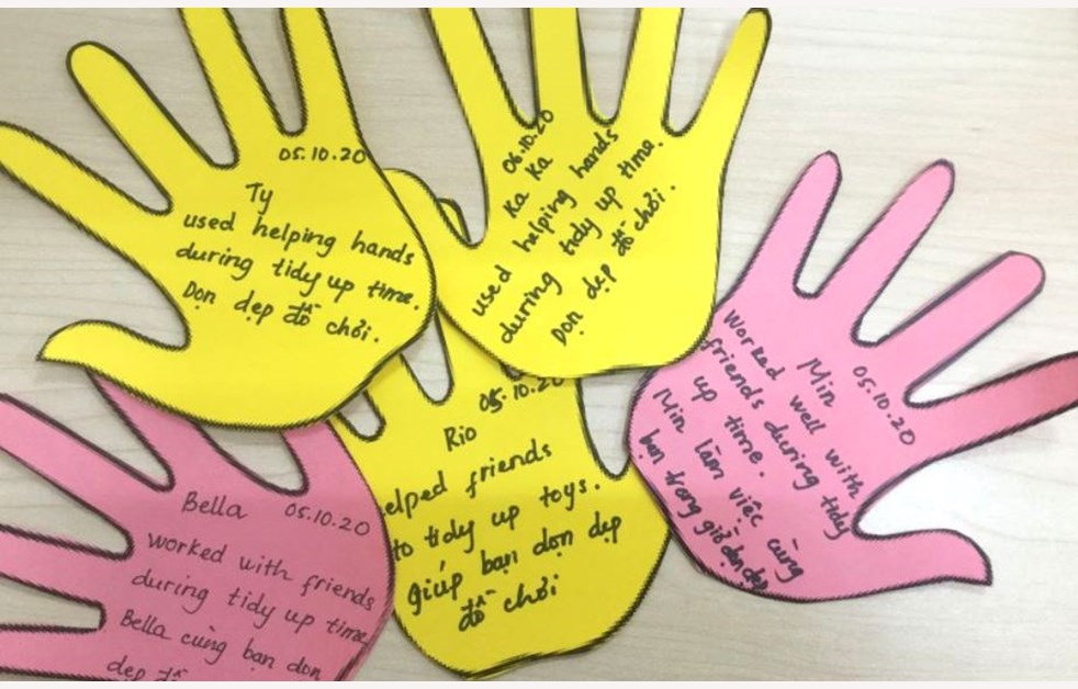 EYFS Gentle & Helpful Hands | BVIS HCMC | Nord Anglia